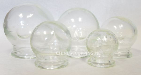 Round Top Glass Fire Cupping Jars